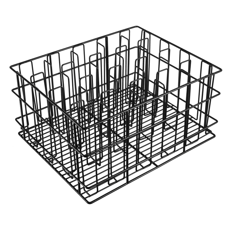KH 20 Compartment Glass Basket Rack