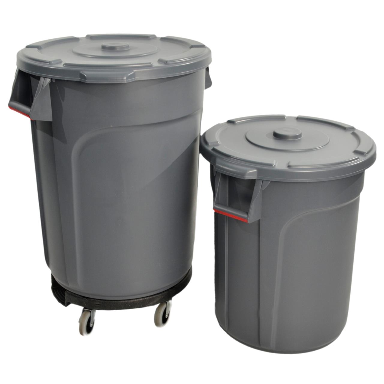 TRUST® Commercial Thor Round Bin Grey - KHA Imports