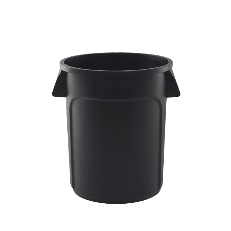 TRUST® Commercial Thor Round Bin Black